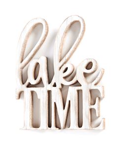 Home Décor, Indoor & Outdoor Décor, Wall Art > Distressed Lake Time ...