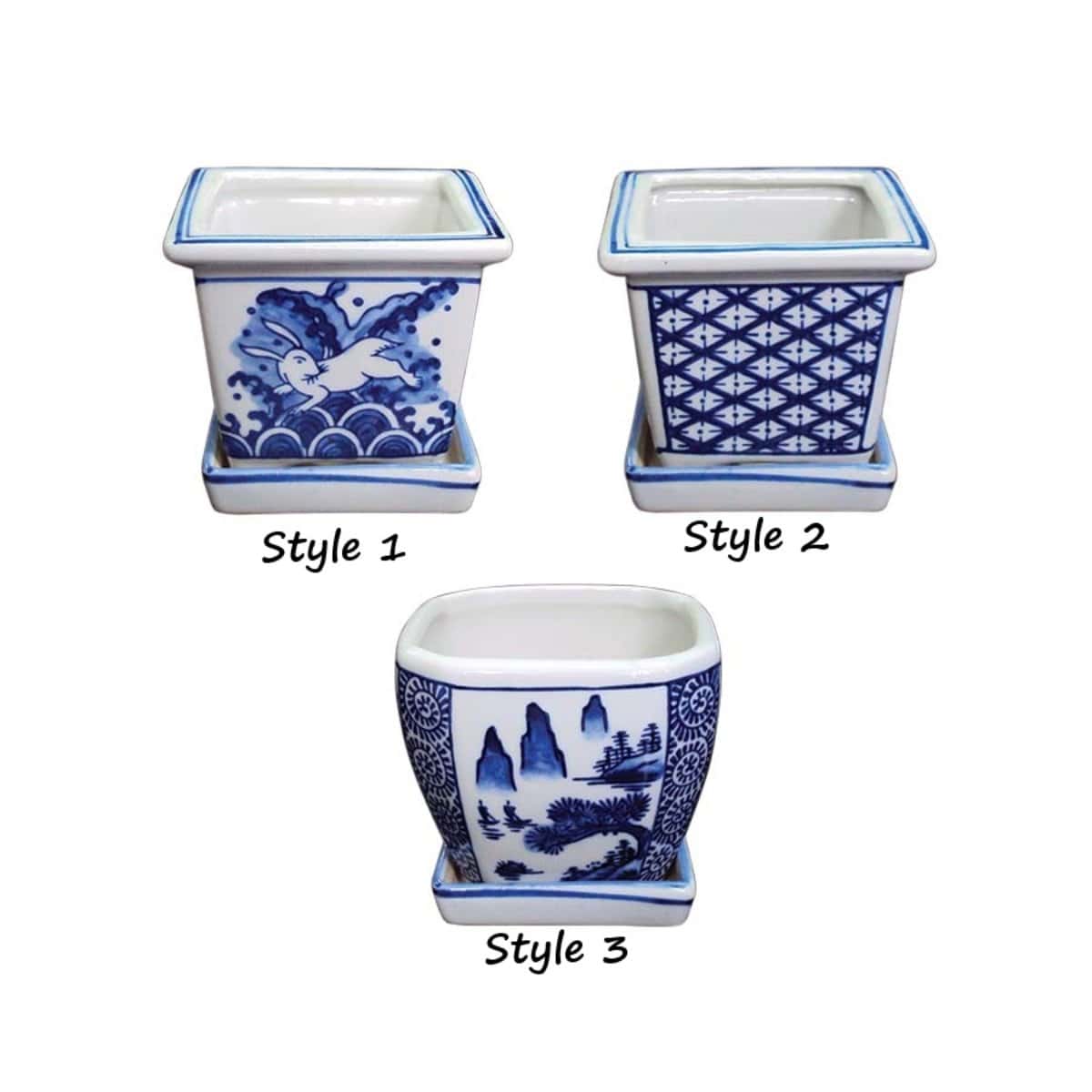 Ceramic Planters, Planters & Pottery > 4" Porcelain Planter - The ...