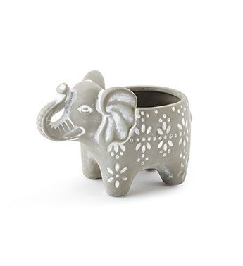 Novelty Planters, Planters & Pottery > Ceramic Elephant Planter - The ...