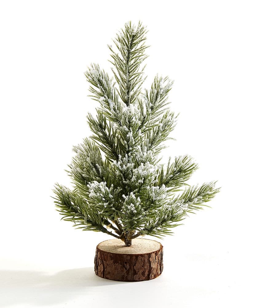 > Tabletop Frosted Evergreen Tree - The Garden Mill