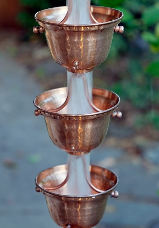 Garden Décor, Indoor & Outdoor Décor, Weather > Rain Chain Copper Bells ...